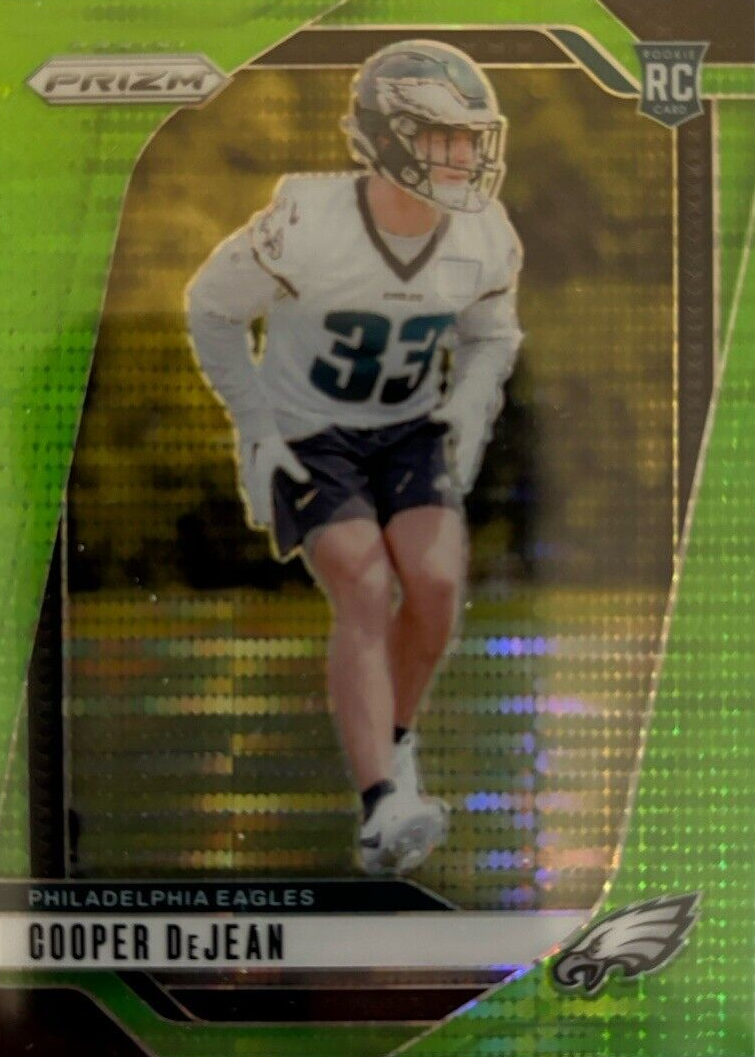 Cooper DeJean 2024 Prizm #321 Neon Green Pulsar Price Guide - Sports ...
