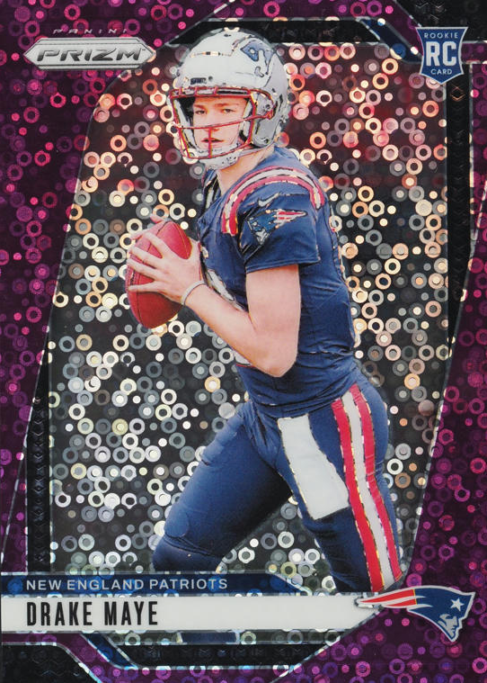 Drake Maye 2024 Prizm #329 No Huddle Purple /49 Price Guide - Sports ...