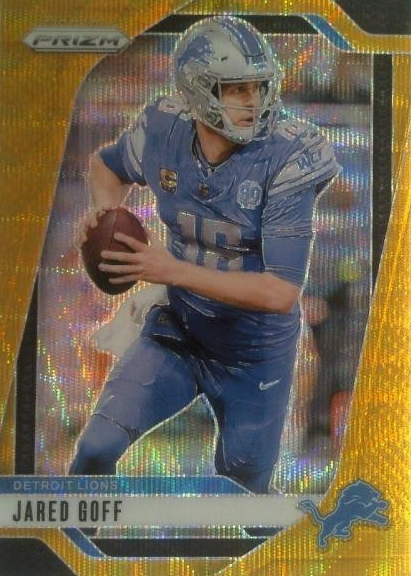 Jared Goff 2024 Prizm #92 Gold Wave /10 Price Guide - Sports Card Investor