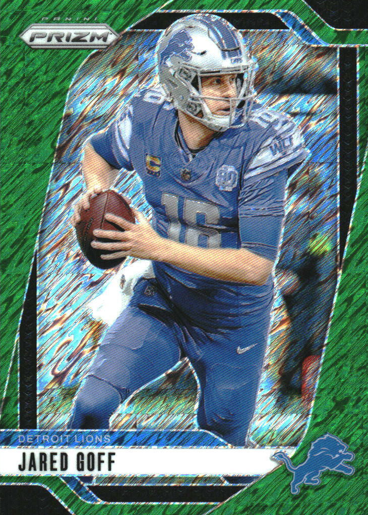 Jared Goff 2024 Prizm #92 Green Shimmer /5 Price Guide - Sports Card ...