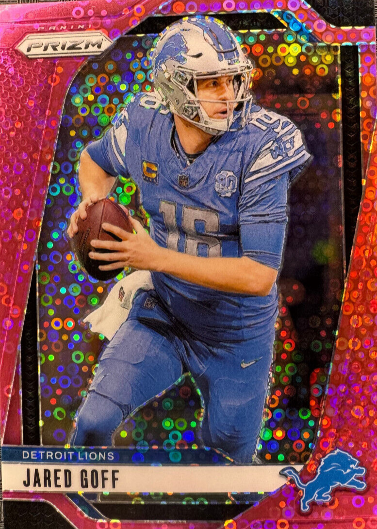 Jared Goff 2024 Prizm #92 No Huddle Pink /25 Price Guide - Sports Card ...