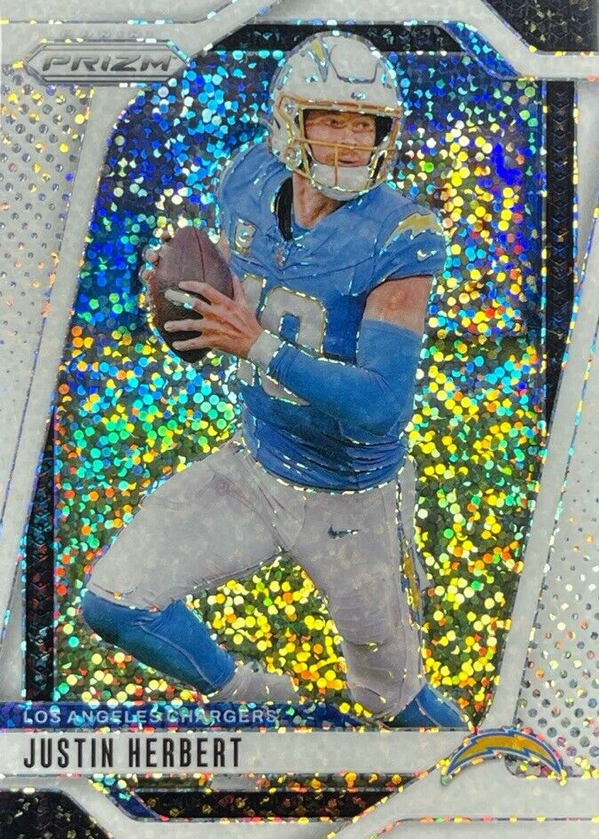 Justin Herbert 2024 Prizm #157 White Sparkle /(SSP) Price Guide ...