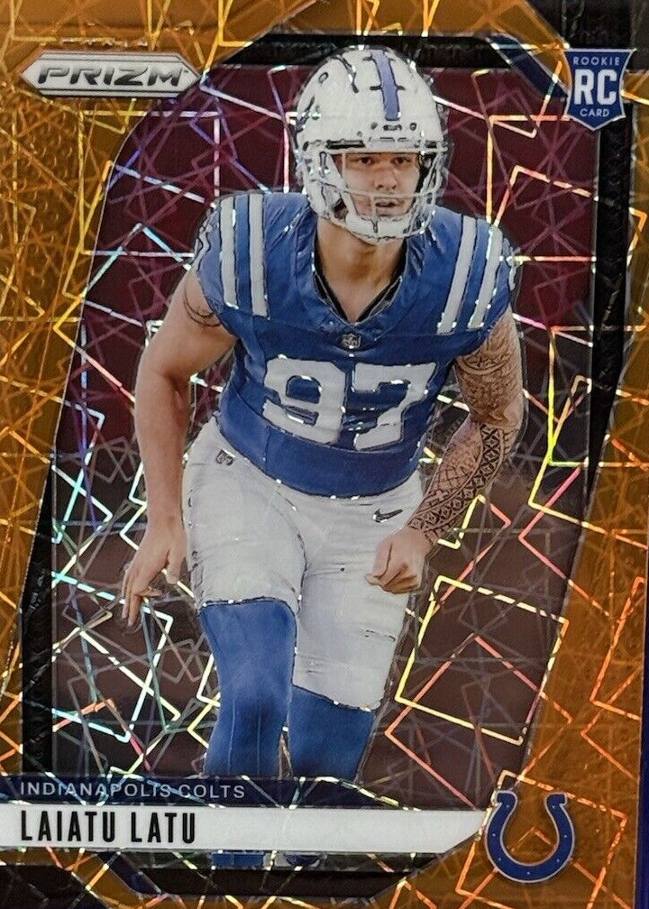 Laiatu Latu 2024 Prizm #366 Lazer Price Guide - Sports Card Investor