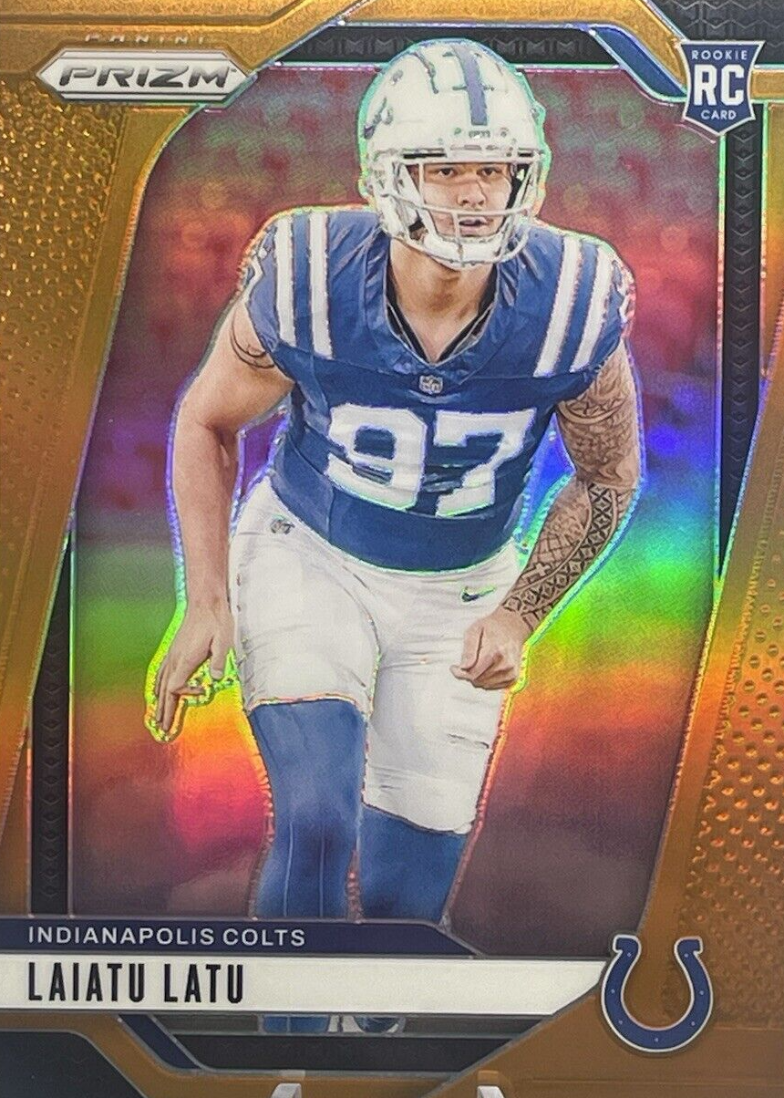 Laiatu Latu 2024 Prizm #366 Orange /249 Price Guide - Sports Card Investor