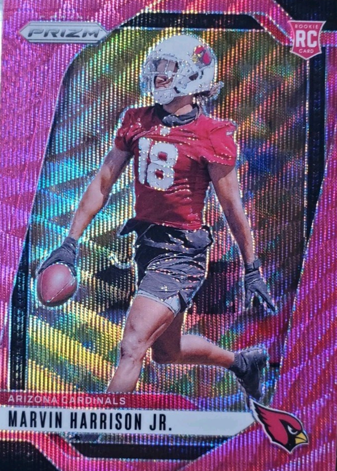Marvin Harrison Jr. 2024 Prizm #375 Pink Wave Price Guide - Sports Card Investor