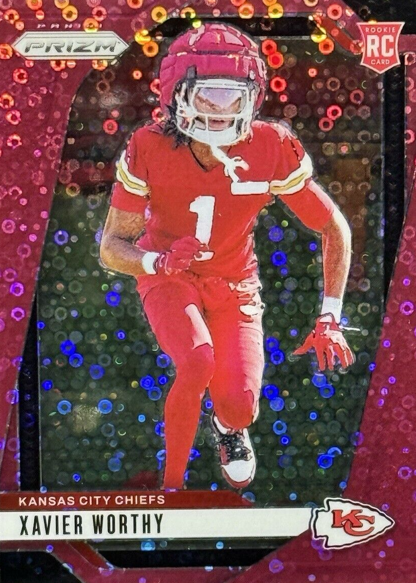 Xavier Worthy 2024 Prizm #399 No Huddle Pink /25 Price Guide - Sports ...
