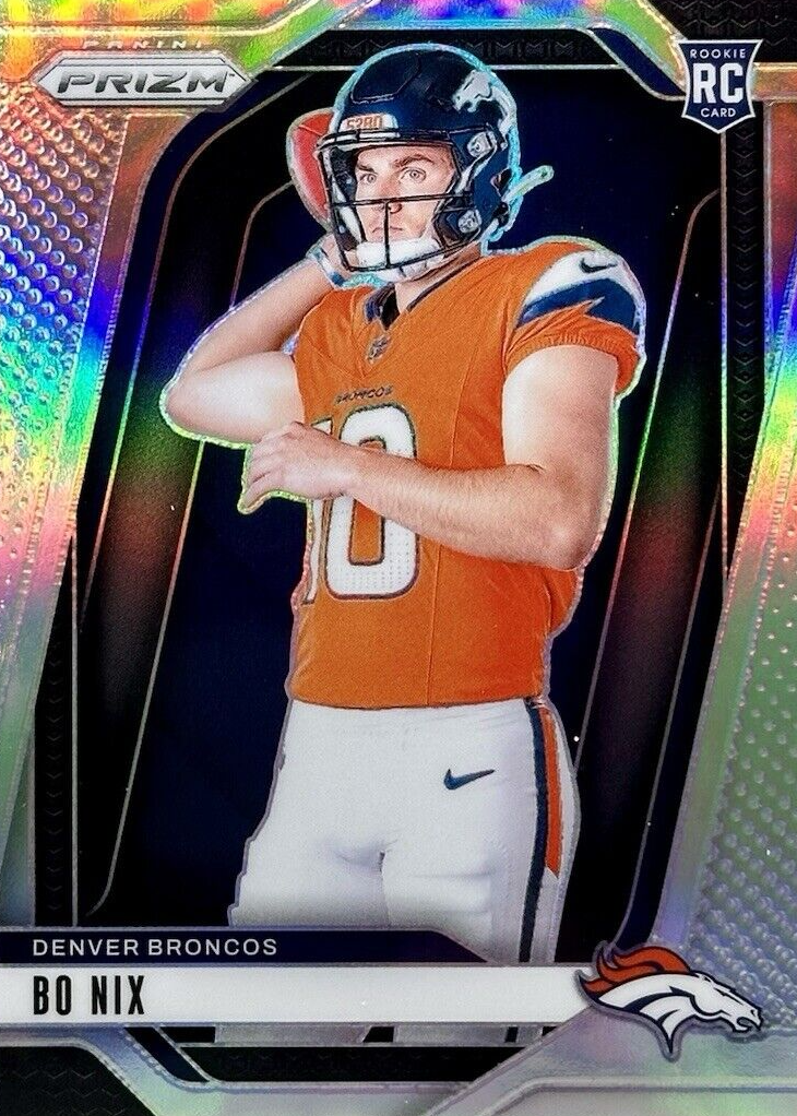Bo Nix 2024 Prizm #5 Rookie Variation - Silver Price Guide - Sports ...
