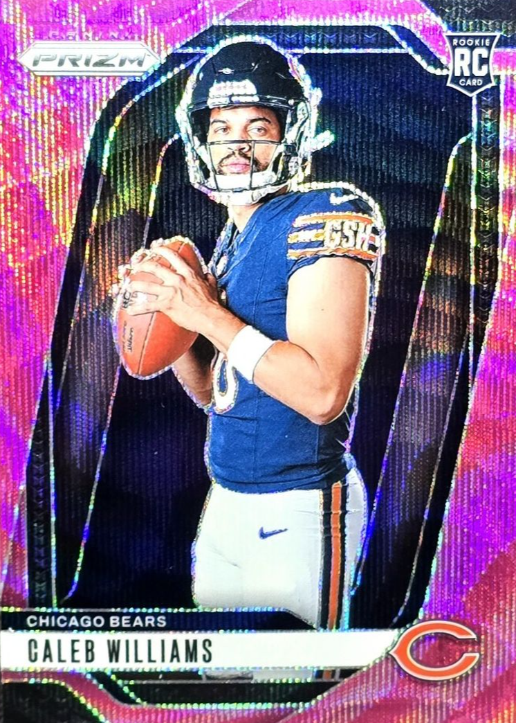 Caleb Williams 2024 Prizm #1 Rookie Variation - Pink Wave Price Guide ...