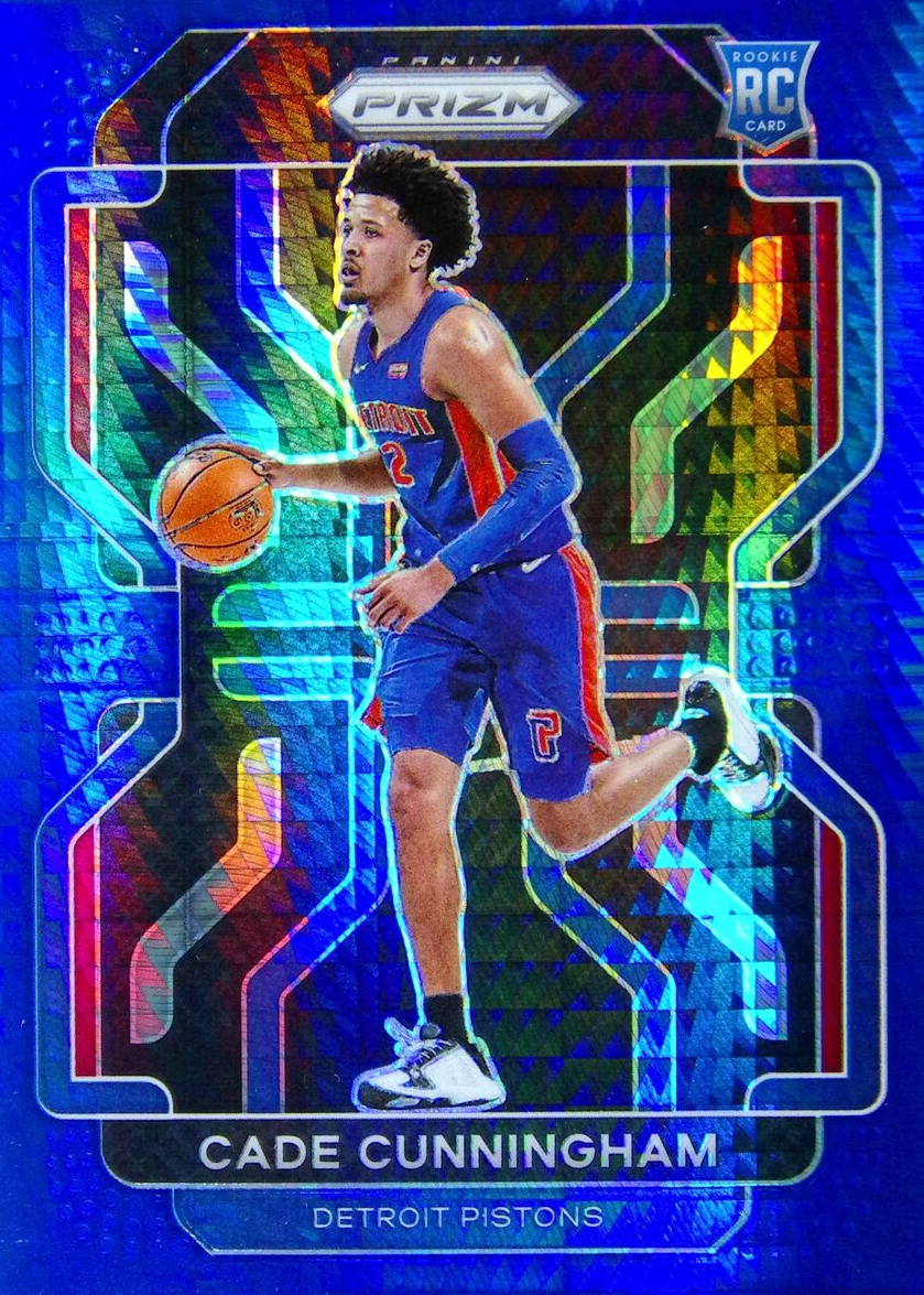 Cade Cunningham 2021 Prizm #282 Factory Set Blue Hyper Price Guide ...