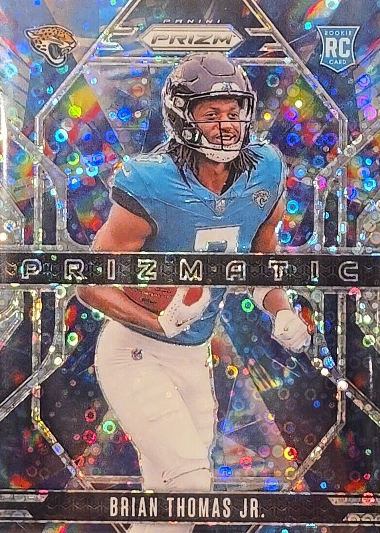 Brian Thomas Jr. 2024 Prizm #19 Prizmatic - No Huddle Price Guide ...