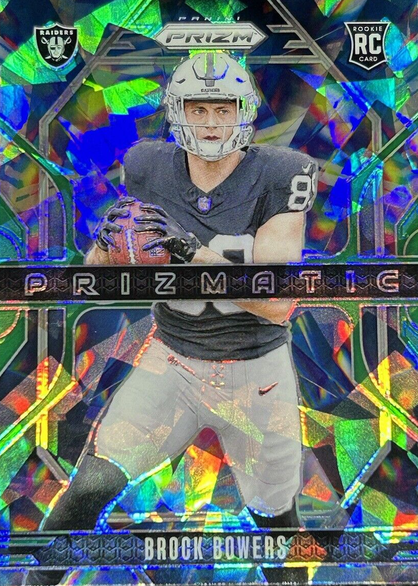 Brock Bowers 2024 Prizm #20 Prizmatic - Green Ice Price Guide - Sports ...