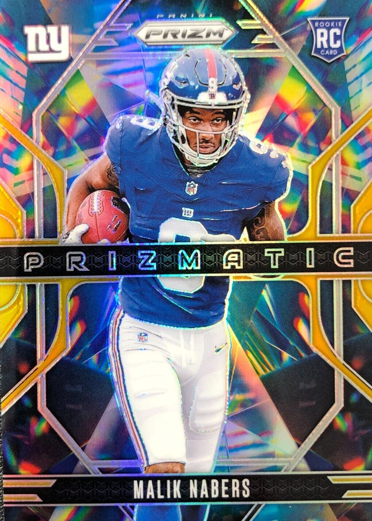 Malik Nabers 2024 Prizm #13 Prizmatic - Gold /10 Price Guide - Sports ...