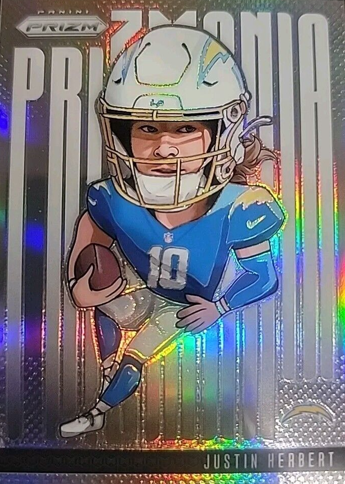 Justin Herbert 2024 Prizm #14 Prizmania /(SSP) Price Guide - Sports ...