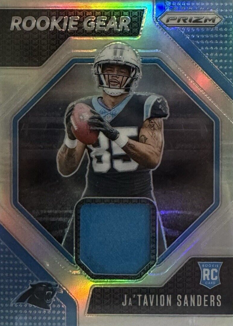Ja'Tavion Sanders 2024 Prizm #RG-JSS Rookie Gear Price Guide - Sports ...
