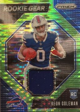 Keon Coleman 2024 Prizm #PJ-KCN Premier Jerseys - Neon Green Pulsar ...