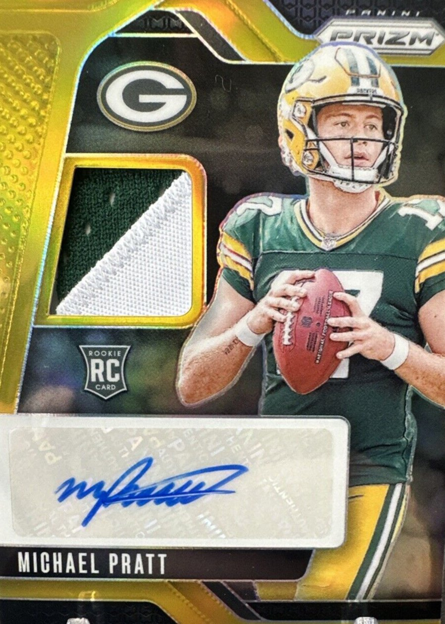 Michael Pratt 2024 Prizm #RPA-MPT Rookie Patch Auto - Gold /10 Price ...