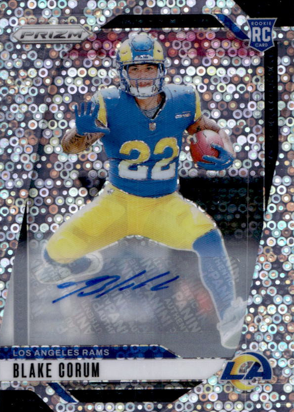 Blake Corum 2024 Prizm #308 Rookie Autographs - No Huddle Price Guide ...