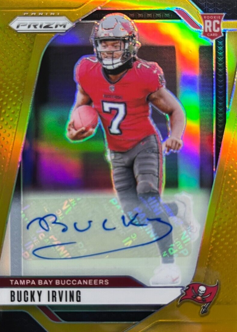 Bucky Irving 2024 Prizm #316 Rookie Autographs - Gold /10 Price Guide ...