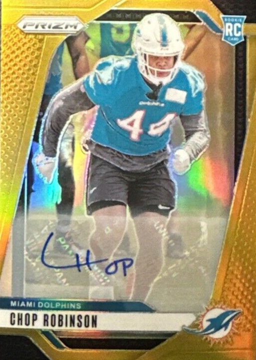 Chop Robinson 2024 Prizm #319 Rookie Autographs - Gold /10 Price Guide ...