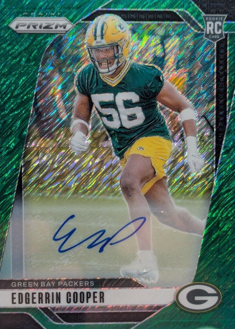Edgerrin Cooper 2024 Prizm #331 Rookie Autographs - Green Shimmer /5 ...