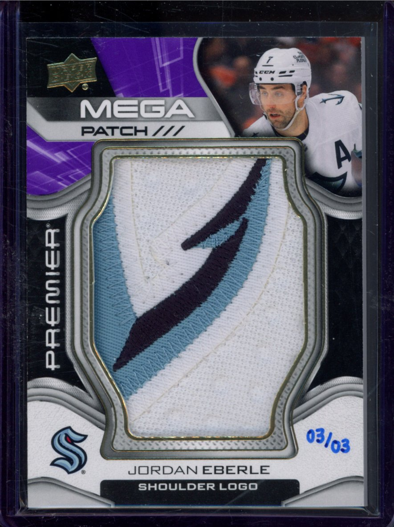 Jordan Eberle 2022 Upper Deck Premier #PMP-EB Premier Mega Patch ...
