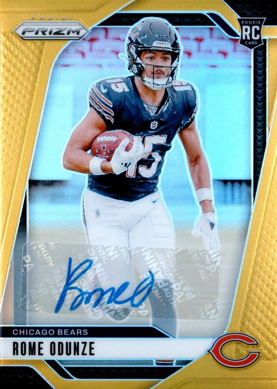 Rome Odunze 2024 Prizm #385 Rookie Autographs - Gold /10 Price Guide ...