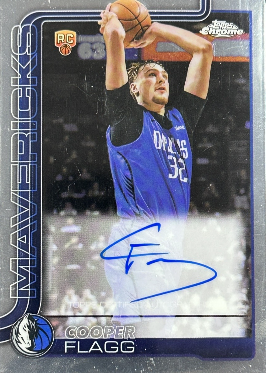 Cooper Flagg 2025 Topps Chrome #TCAR-CF Chrome Rookie Autographs Price ...