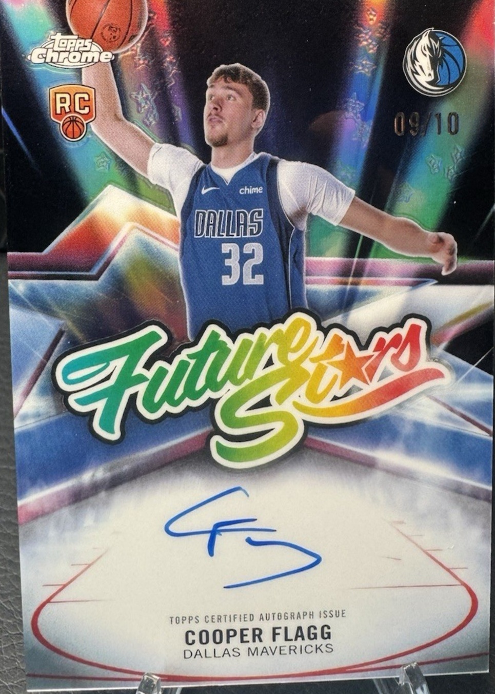 Cooper Flagg 2025 Topps Chrome #FS-CF Future Stars Autographs - Black ...