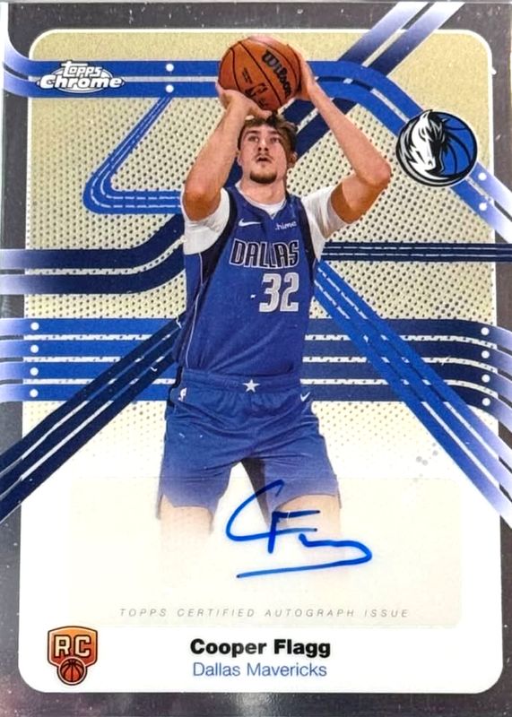 Cooper Flagg 2025 Topps Chrome #NS-CF Next Stop Signatures Price Guide ...