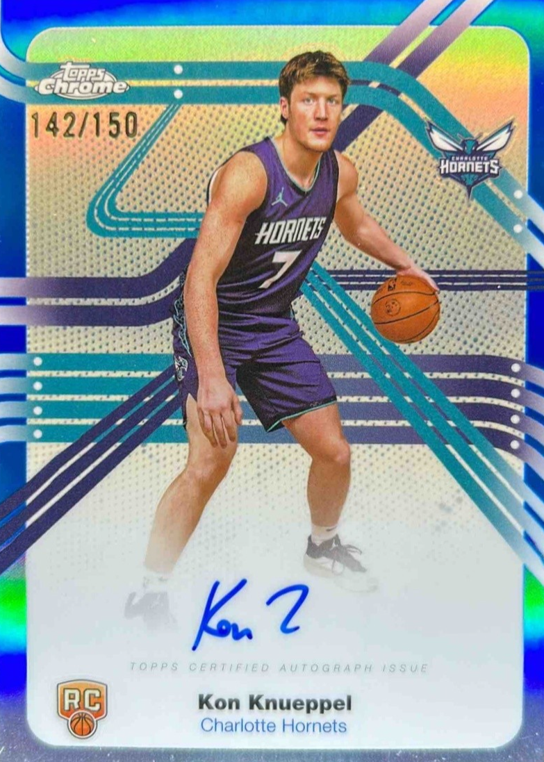 Kon Knueppel 2025 Topps Chrome #NS-KK Next Stop Signatures - Blue ...