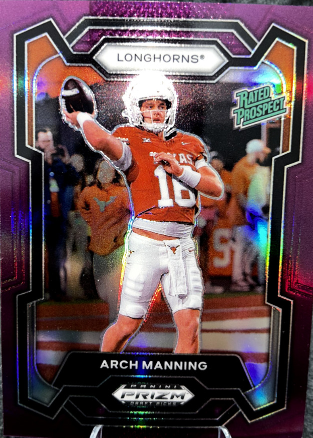 Arch Manning 2024 Prizm Draft Picks #192 Purple /75 Price Guide ...