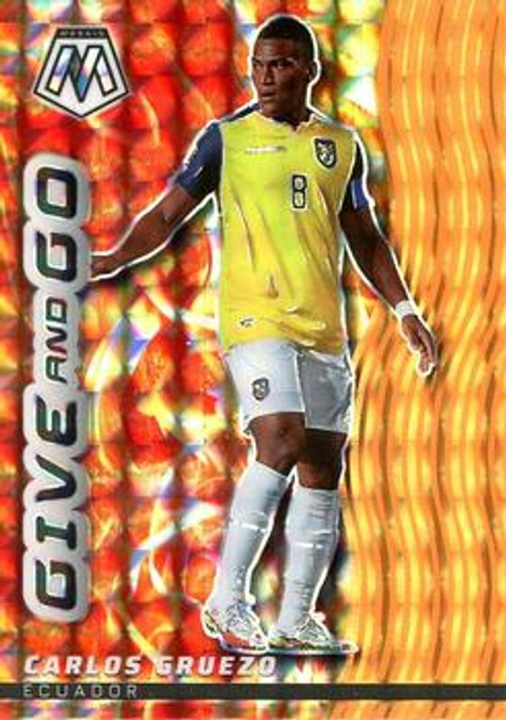 Carlos Gruezo 2021 Mosaic Road to FIFA World Cup #5 Give & Go - Orange ...
