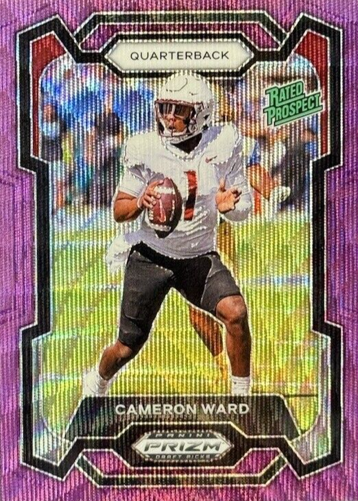 Cam Ward 2024 Prizm Draft Picks #199 Purple Wave Price Guide - Sports ...
