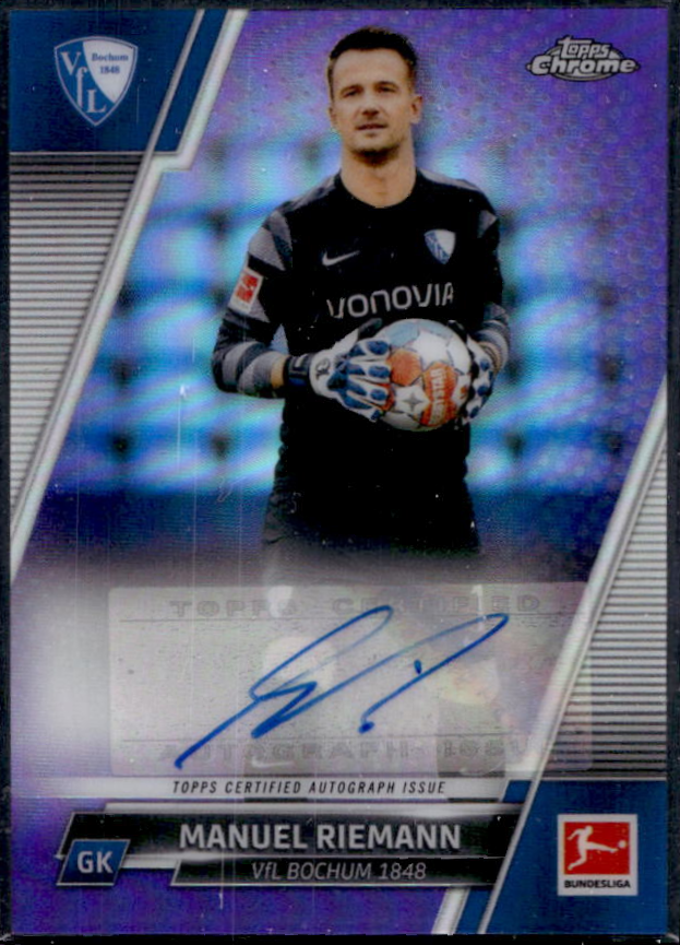 Manuel Riemann 2021 Topps Chrome Bundesliga #BCA-MRI Autographs ...