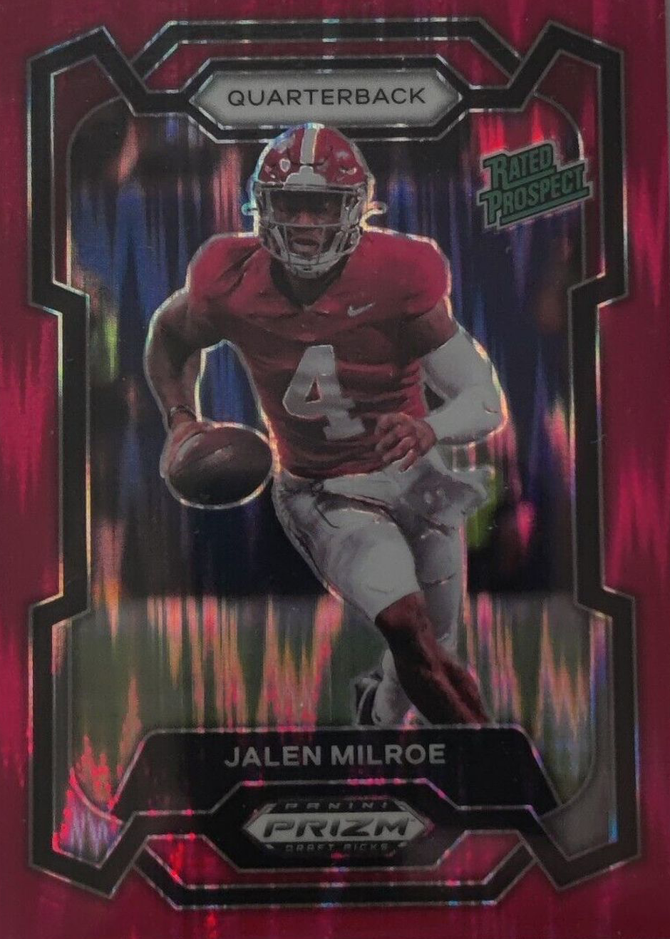 Jalen Milroe 2024 Prizm Draft Picks #122 Red Flash /49 Price Guide ...