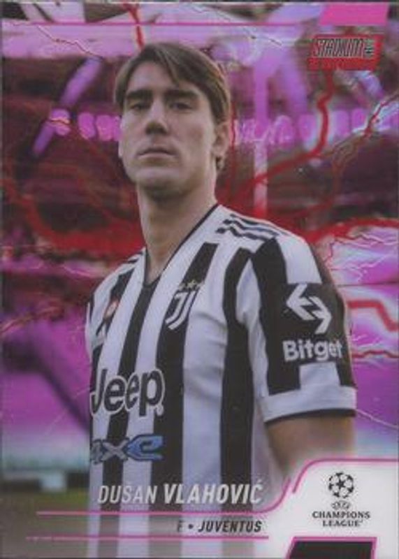 Dusan Vlahovic 2021 Topps Stadium Club Chrome UEFA Champions League #98 ...