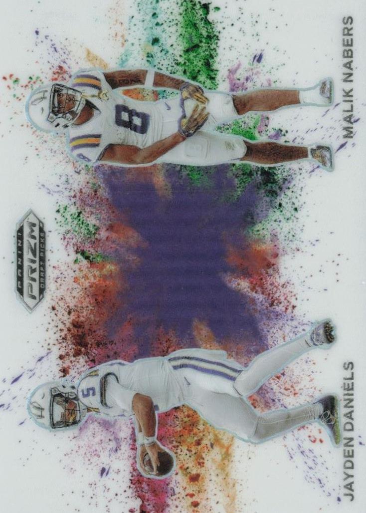 Jayden Daniels / Malik Nabers 2024 Prizm Draft Picks #CBD-LSU Color ...