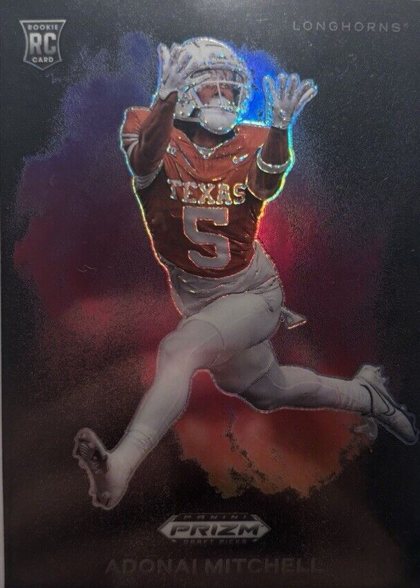 Adonai Mitchell 2024 Prizm Draft Picks #CB-13 Color Blast /(SSP) Price ...