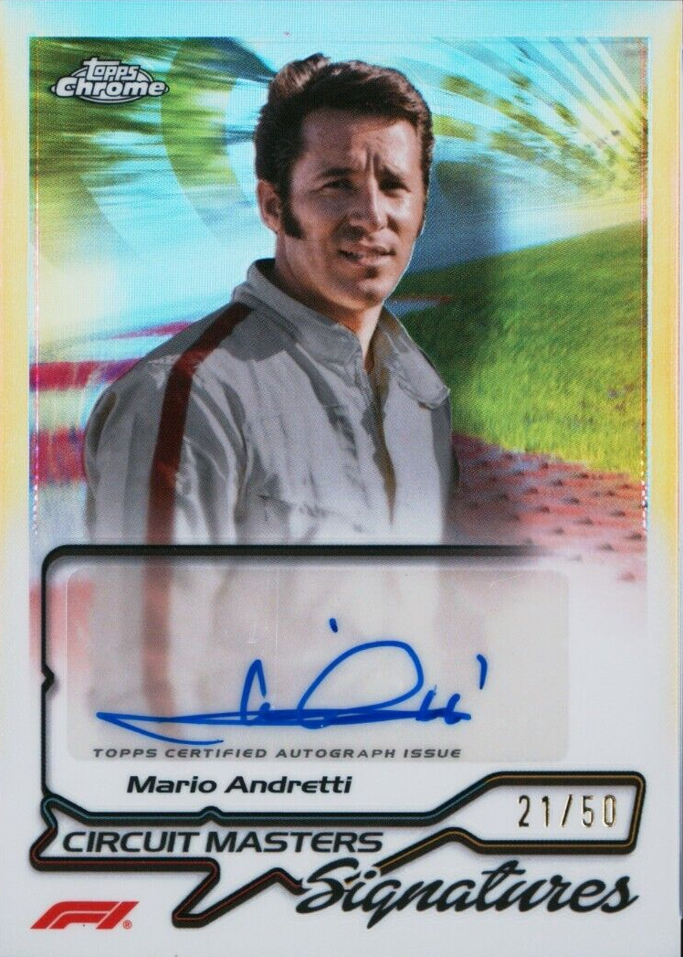 Mario Andretti 2024 Topps Chrome Formula 1 #CMS-AND Circuit Masters ...