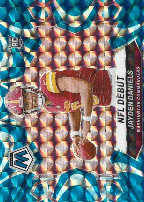 Jayden Daniels 2024 Mosaic #272 NFL Debut - Reactive Blue Price Guide ...