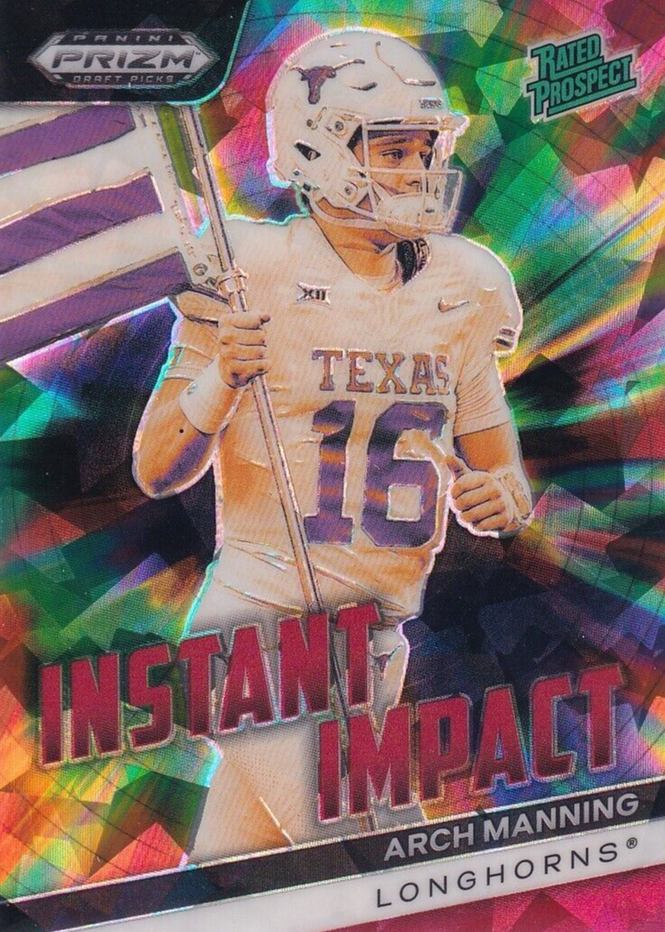 Arch Manning 2024 Prizm Draft Picks #II-AM Instant Impact - Red Ice ...