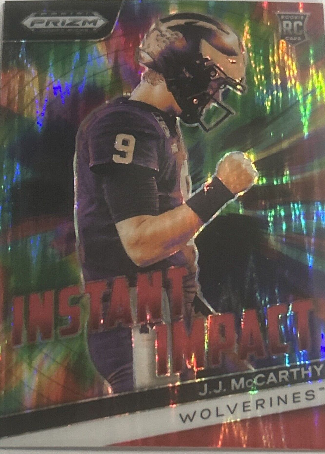 JJ McCarthy 2024 Prizm Draft Picks #II-JJM Instant Impact - Red Flash ...