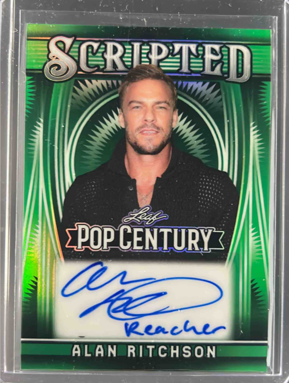 Alan Ritchson 2025 Leaf Metal Pop Century #S-AR1 Scripted Prismatic ...