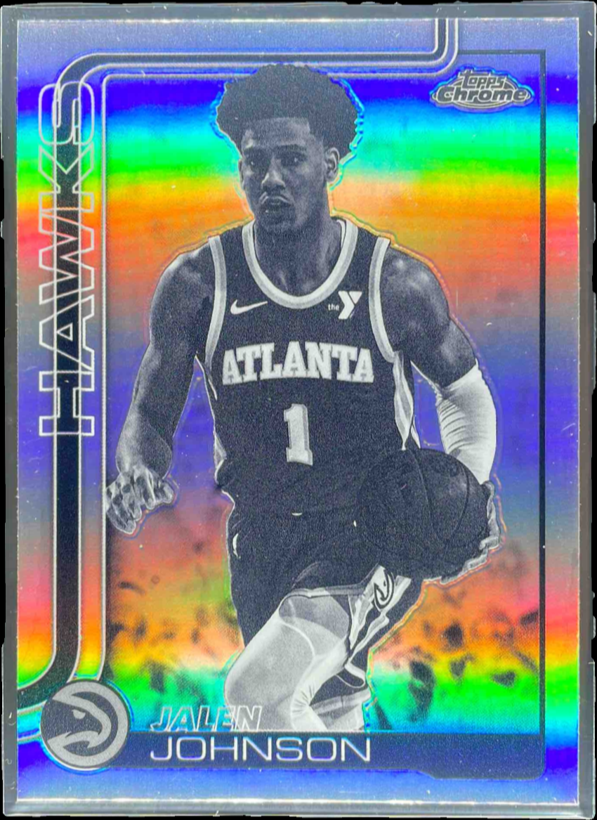 Jalen Johnson 2025 Topps Chrome #56 Negative Refractor Price Guide ...