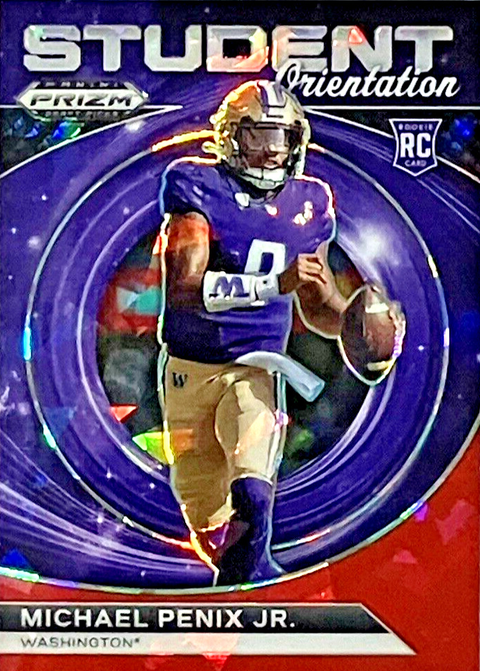 Michael Penix Jr. 2024 Prizm Draft Picks #SO-MPJ Student Orientation ...