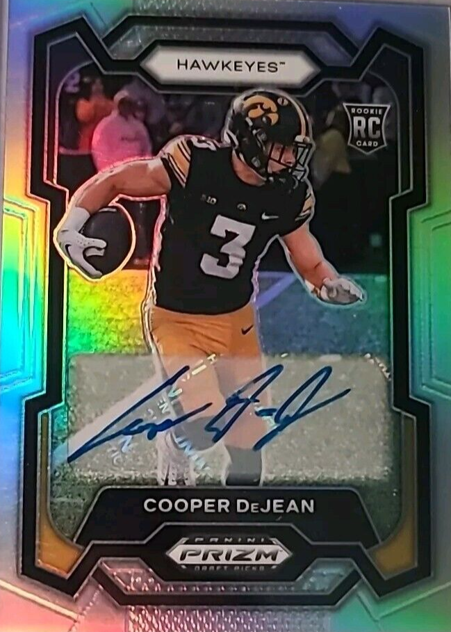 Cooper DeJean 2024 Prizm Draft Picks #113 Autographs Price Guide ...