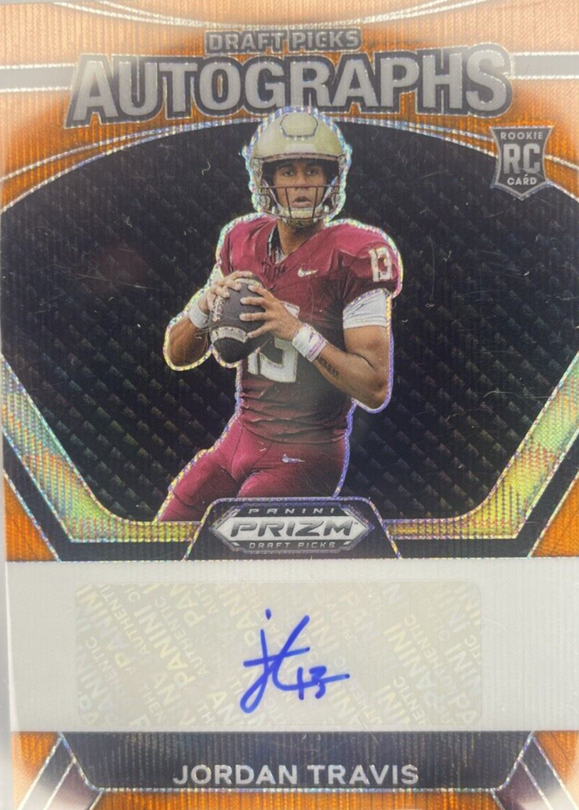 Jordan Travis 2024 Prizm Draft Picks #DPA-JTS Draft Picks Autographs ...