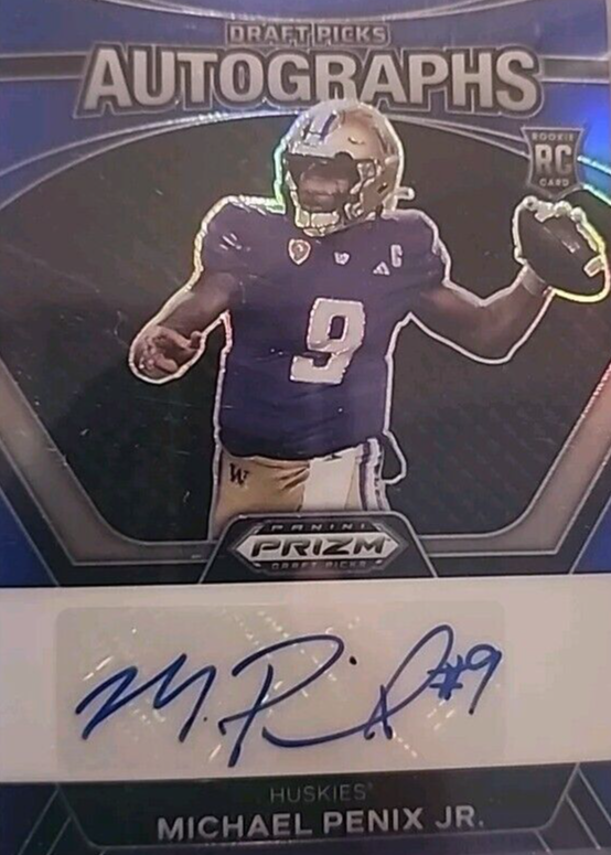 Michael Penix Jr. 2024 Prizm Draft Picks #DPA-MPJ Draft Picks ...