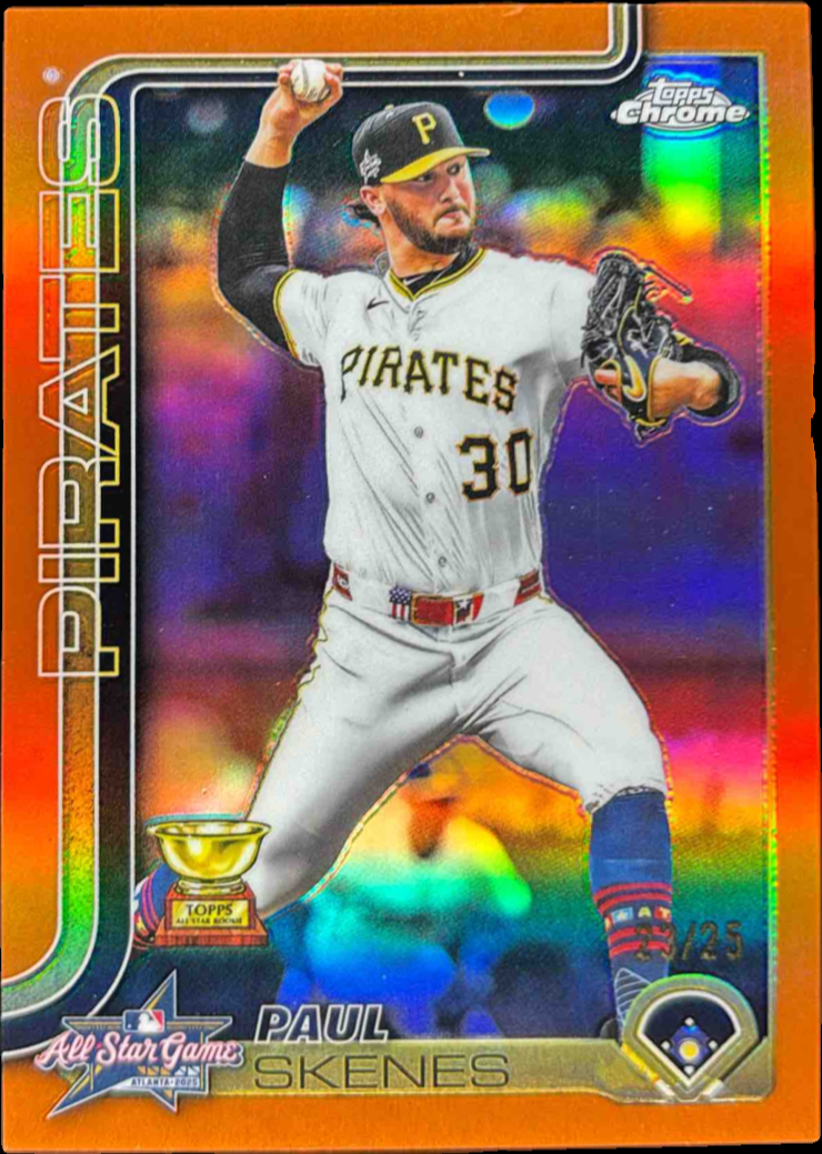 Paul Skenes 2025 Topps Chrome Update #ASGC-44 2025 All-Star Game ...