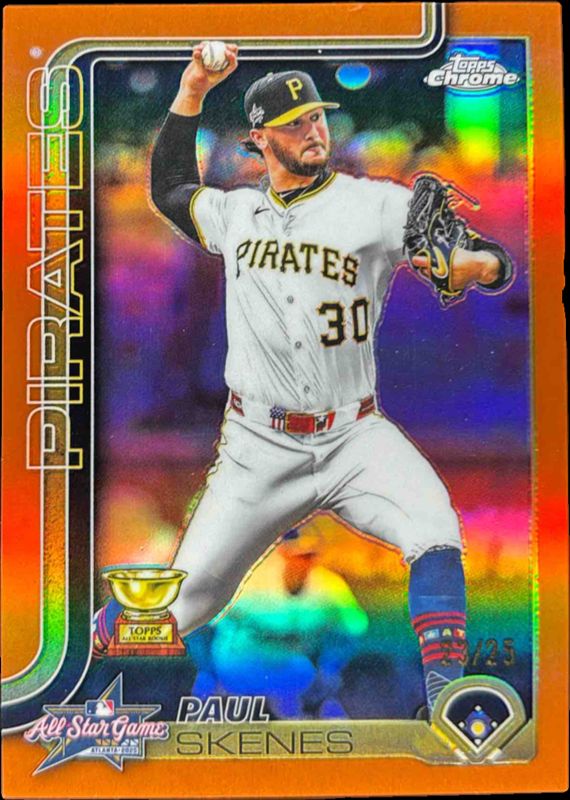 Paul Skenes 2025 Topps Chrome Update #ASGC-44 2025 All-Star Game ...